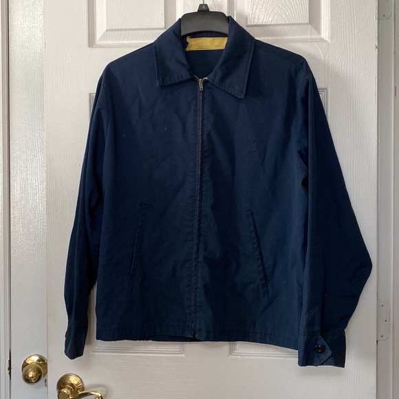Vintage | Jackets & Coats | Vtg 6s Navy Blue Utility Work Jacket | Poshmark